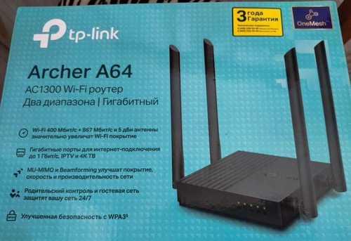 Wifi роутер tp-link Archer A64 новый
