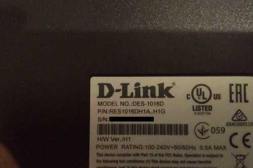 Продам Коммутатор D-link DES-1016D