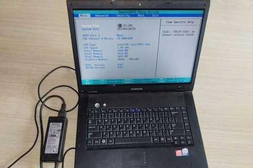Неисправный ноутбук Samsung NP-R60FY02 (R60Plus)