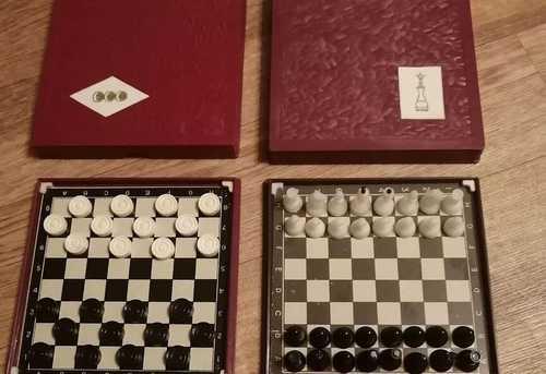 Шашки и шахматы дорожные магнитные СССР