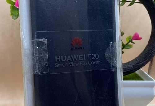 Чехол-книжка на Huawei P20, черный