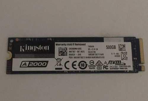 Kingston a2000 Ssd M2 nvme 500gb