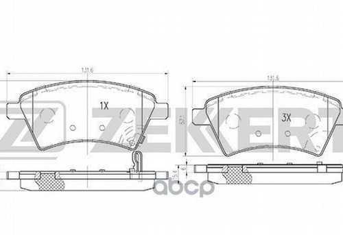 Колодки торм. диск. передн. Fiat Sedici (FY ) 0