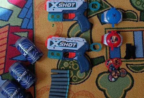 Бластер x shot набор из 2 штук с мишенью