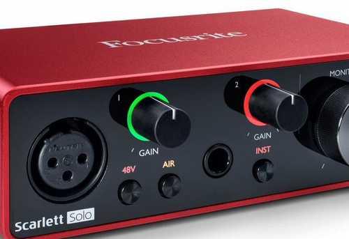 Focusrite Scarlett Solo 3rd Gen новая