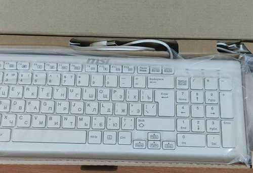 Комплект белый MSI Клавиатура+Мышка