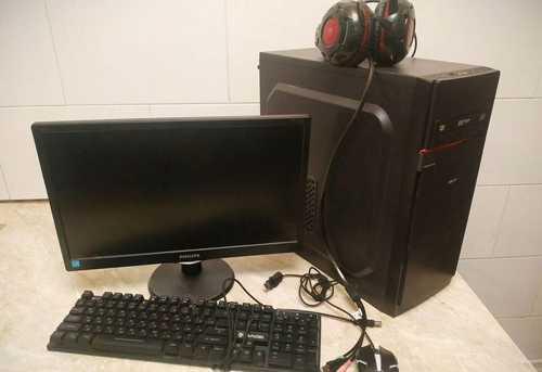 Игровой компьютер Ryzen 1600, GTX 1050,16gb ddr4