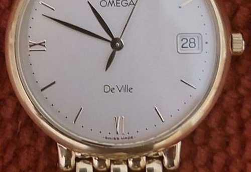 Часы мужские Omega золотые с браслетом 750 проба
