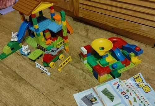 Конструктор дом+площадка+мячи совмест с Lego duplo