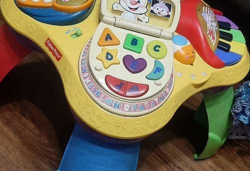 Музыкальный стол fisher price на двух языках