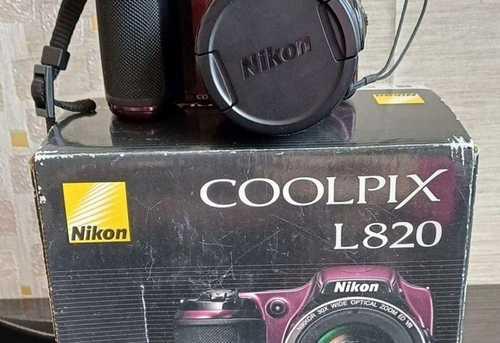 Фотоаппарат nikon coolpix l820