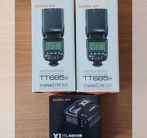 Трансмиттер X1T-N  2 фотовспышки Speedlite Godox t