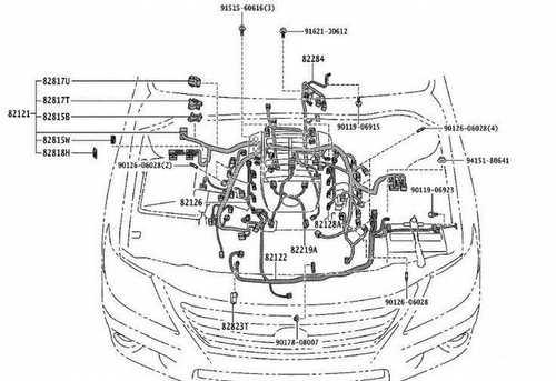 Проводка (коса) Lexus Lx570 3UR-FE 5.7 2016-2022