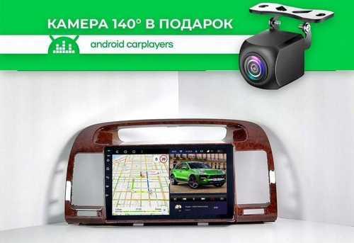 Магнитола android 4.32 Camry 30 2001-06 wood