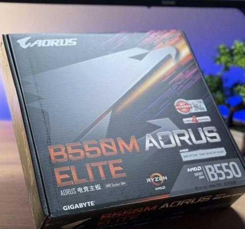 Материнская плата Gigabyte B550M aorus elite