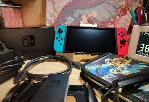 Nintendo switch rev 2, с игрой