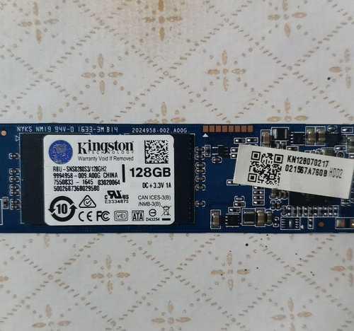 Ssd m2 kingston 128 gb