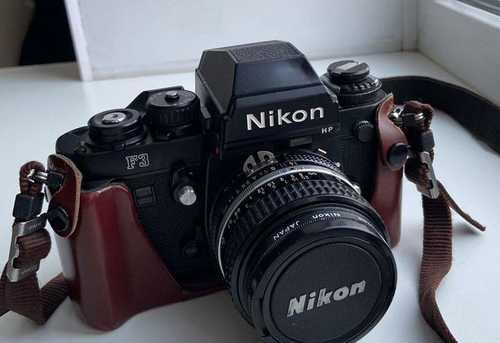 Nikon F3 HP / 50мм 1.4 пленочный фотоаппарат
