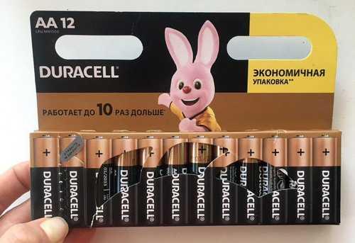 Батарейки duracell дюрасел аа 12 шт