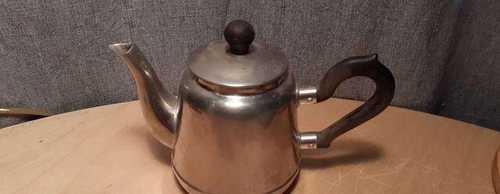 Старинный чайник заварочный мельхиор Кольчугино
