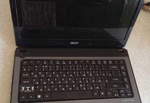 Ноутбук 14" Acer Aspire 4740G, 500 ГБ, Core i3-330M, RAM 3 ГБ, GeForce GT 310M 0.5 ГБ