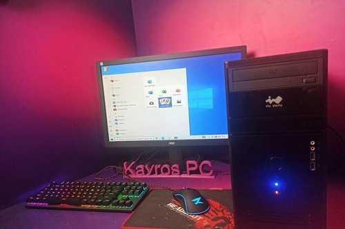 Офисный пк/Core2Duo E7500/4gb/HDD250/win10