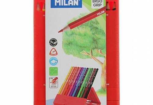 Набор цветных карандашей Milan 231, трехгранные, 1
