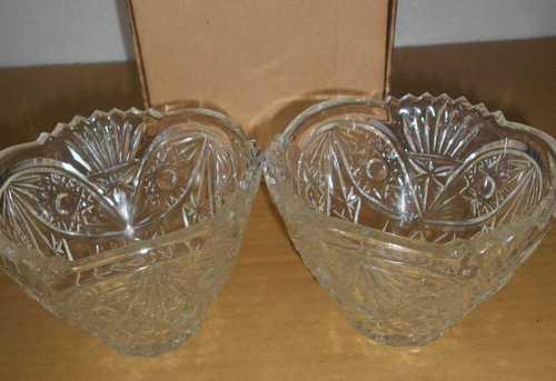 Хрустальные вазы (салатницы, конфетницы)