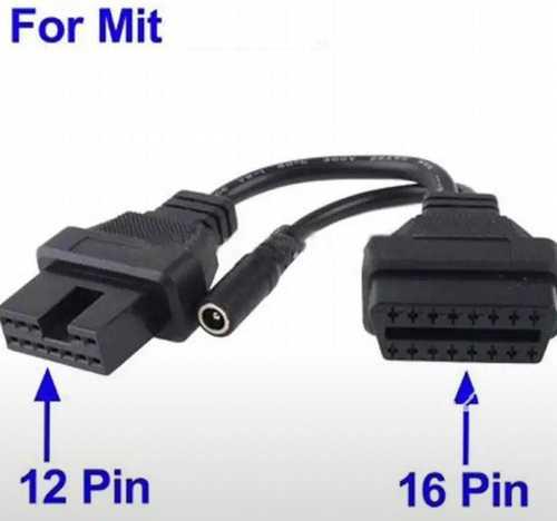 Переходник OBD2. Mitsubishi. 12 Pin на 16 Pin