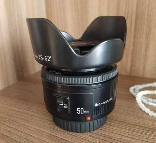 Объектив yongnuo 50 f1.8 for canon