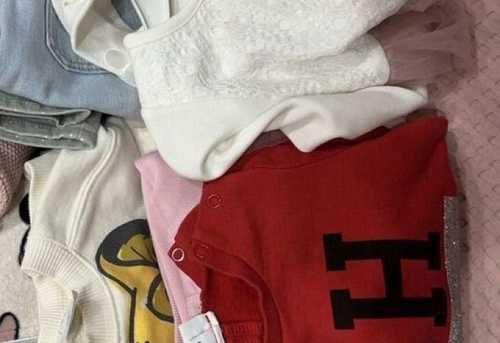 Пакет одежды для девочки 6-12 месяцев zara,Hm,puma