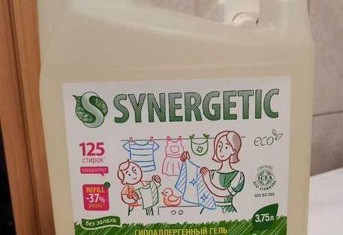 Гель для стирки synergetic 2 в 1 канистра 3.75л