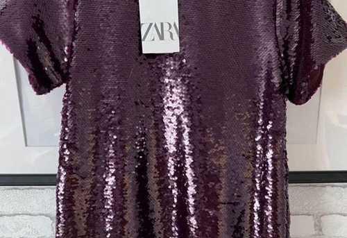 Платье Zara с пайетками