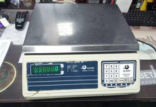 Весы кухонные электронные acom PC-100W