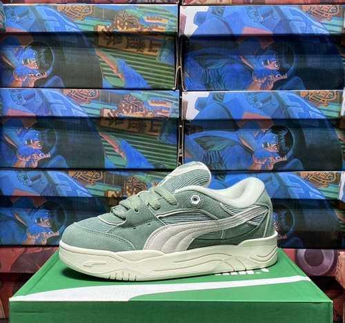 Кроссовки Puma 180 Corduroy 'Green White'. Люкс