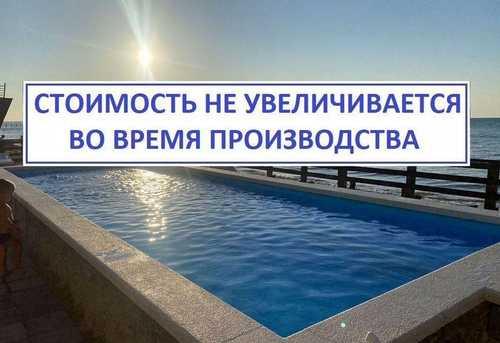 Бассейн из полипропилена 6м*3м*1,5м