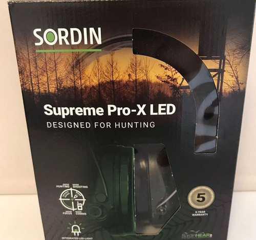 Наушники MSA Sordin Supreme PRO X LED олива