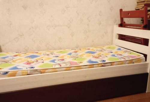 Детская кровать 60х140 с матрасом