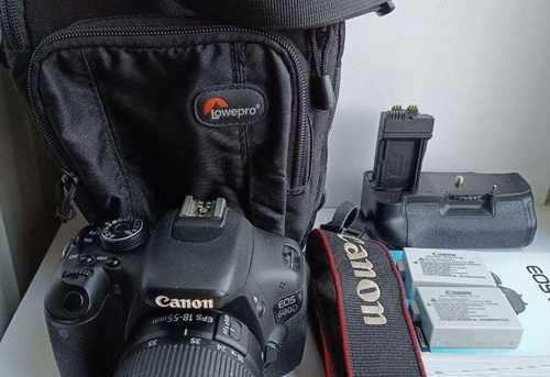 Canon 600d kit 18-55mm+ допы пробег 49002кадра