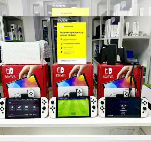 Новый прошитый Nintendo switch oled 256 gb