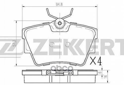 Колодки торм. диск. задн. Nissan Primastar (X83