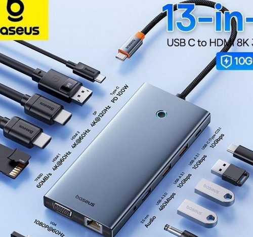 Хаб Baseus PortalJoy 13 in 1 USB-C Hub