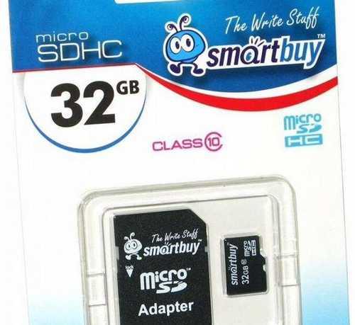 Карта памяти Smart Buy Micro sdhc 32Gb 10 class