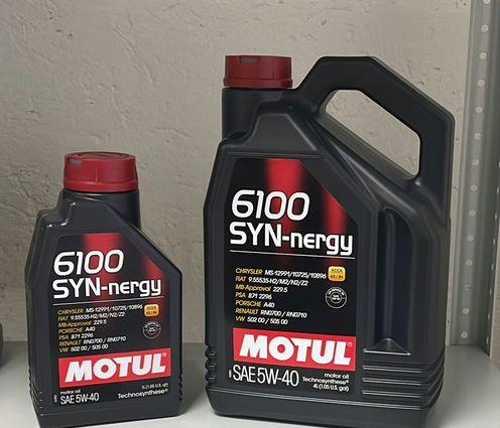 Масло моторное motul 6100 SYN-nergy 5W-40