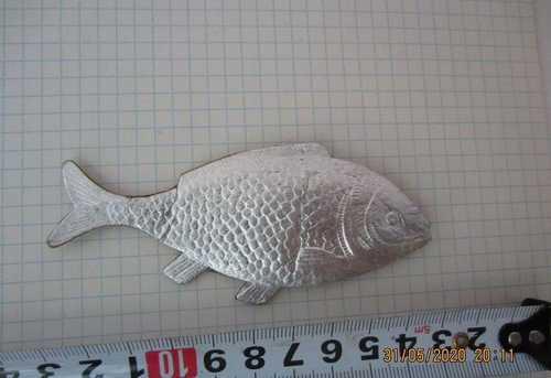 Елочная игрушка рыба рыбка картон