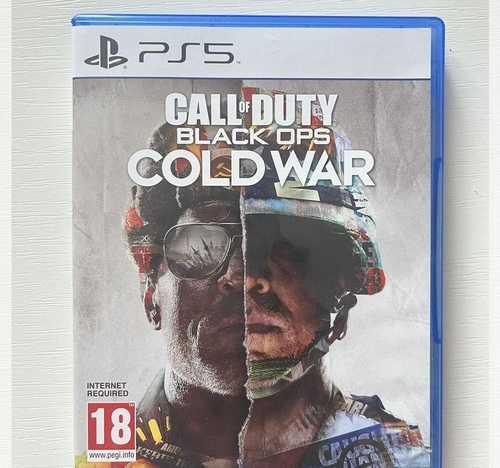 Диск call duty black OPS cold WAR для PS5