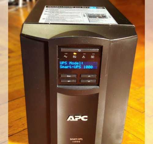 Ибп APC Smart-UPS SMT1000 (700Вт) без акб, синус