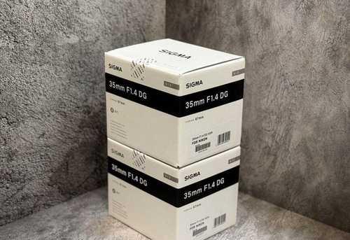 Sigma 35mm f/1.4 DG нsm аrt Nikon F- новый