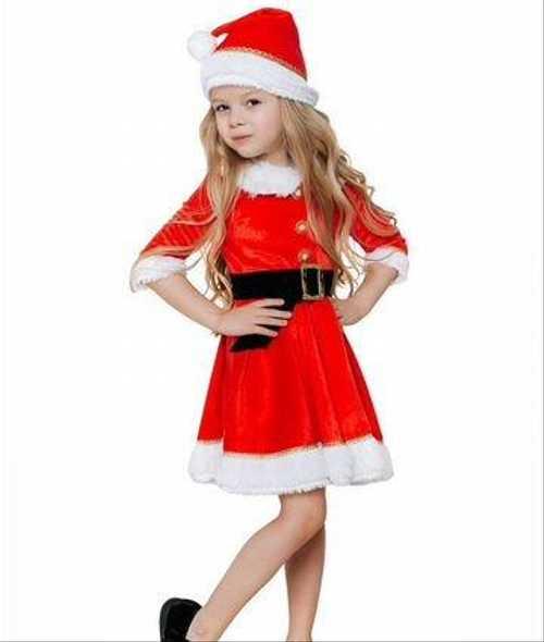 Карнавальный костюм 2062 к-19 "Мисс Санта"