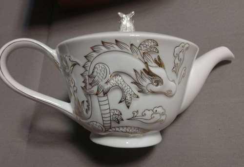 Новый подарочный заварочный чайник Золотой Дракон